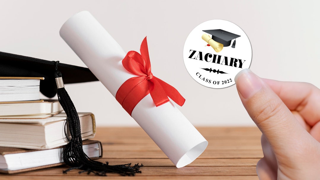 Graduation Stickers 2023, Party Favor Tags, Graduation Announcement ...