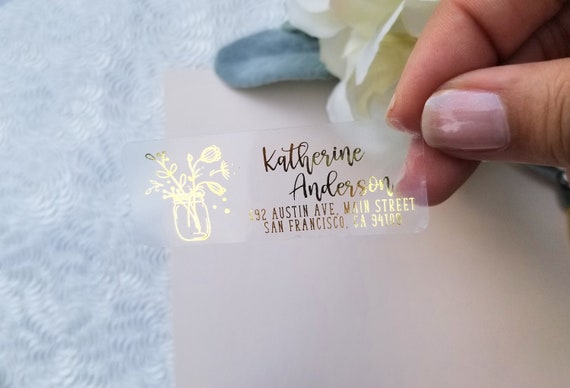 Return Address Labels With Mason Jar Floral Mailing Labels | Etsy