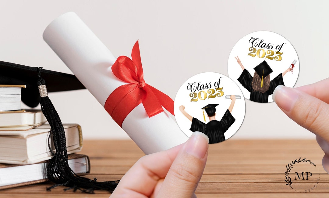Class of 2024 Graduation Stickers: Party Favor Labels - Etsy