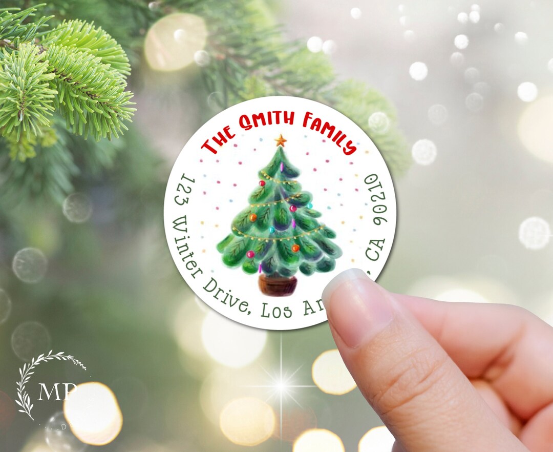Christmas Address Labels, Christmas Return Address Labels, Christmas ...