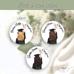 Graduation Stickers 2024, Party Favor Tags, Graduation Announcement ...