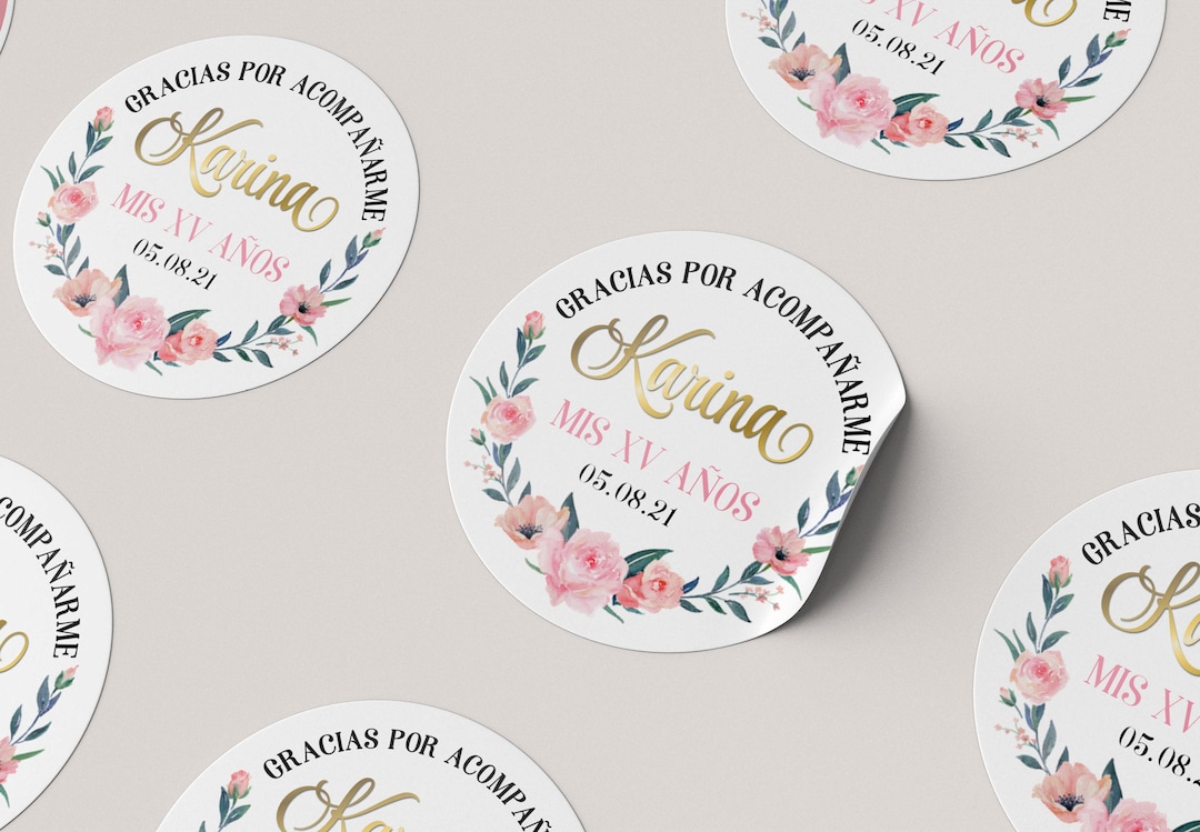 Buy Stickers Para Quince Años, Stickers Para Recuerdos De Quinceañera ...