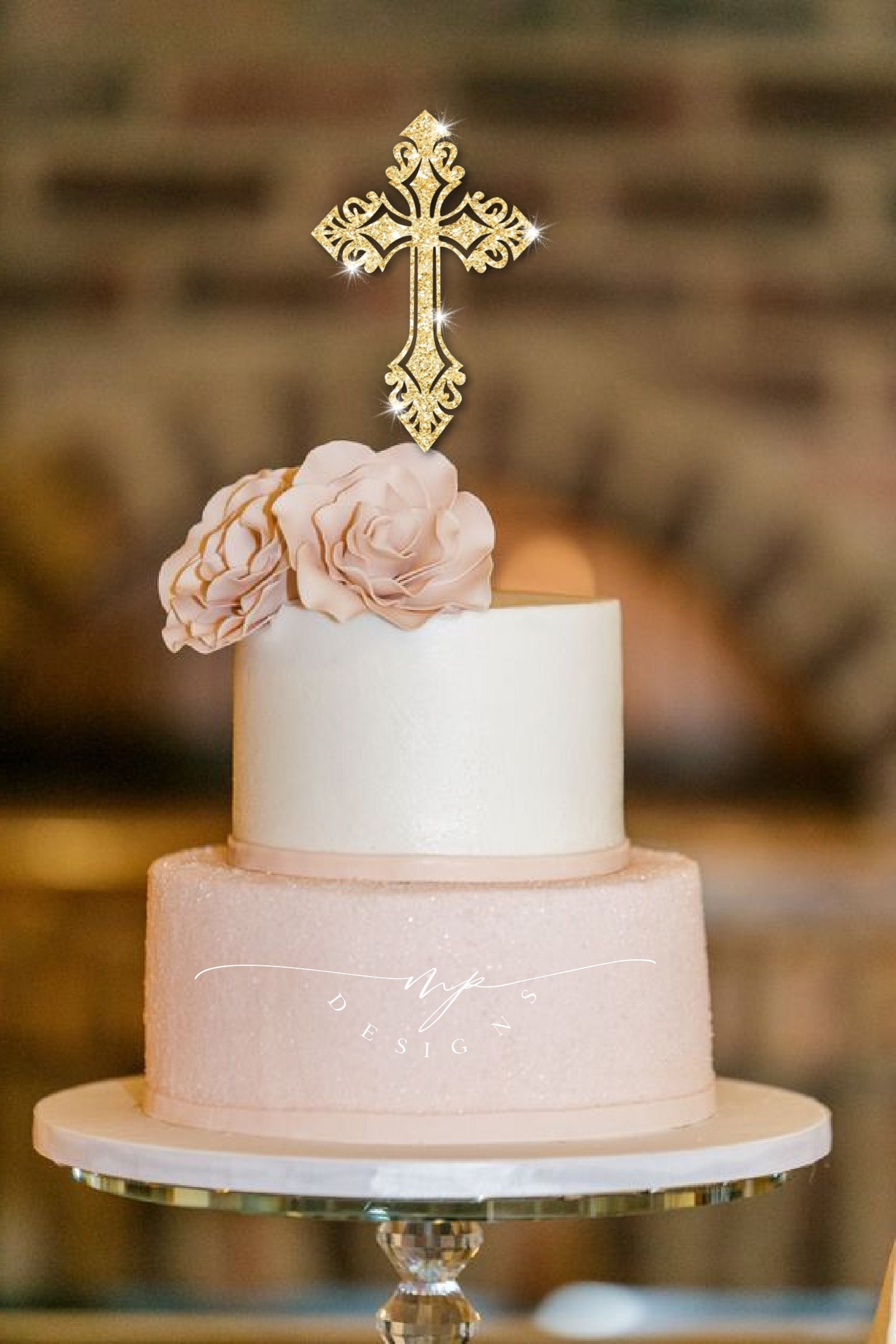 Cross Cake Toppers