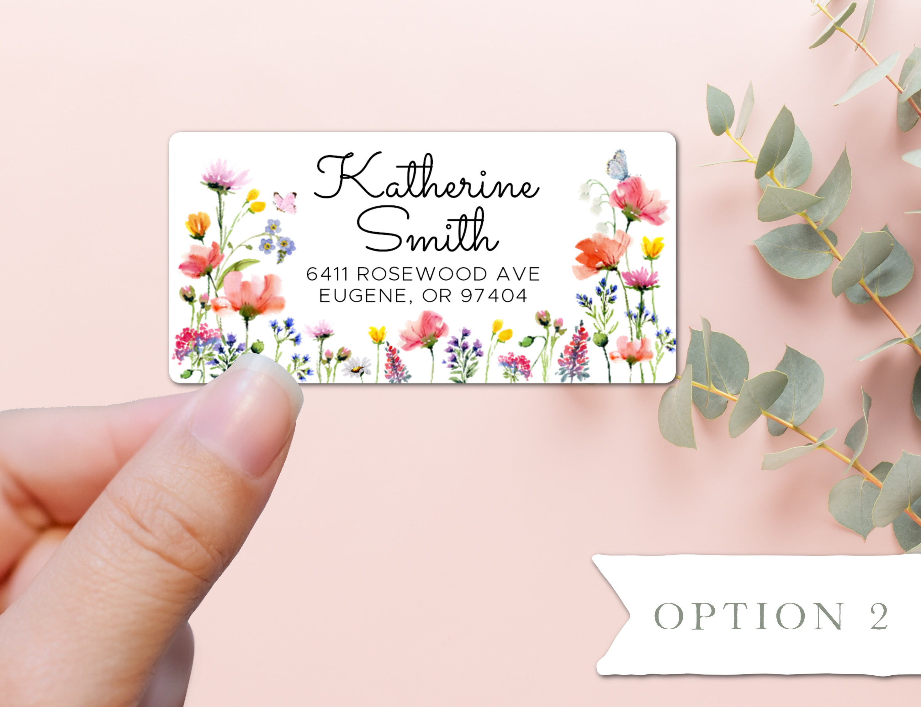 Wild Flowers Address Labels Floral Address Labels Puppies - Etsy