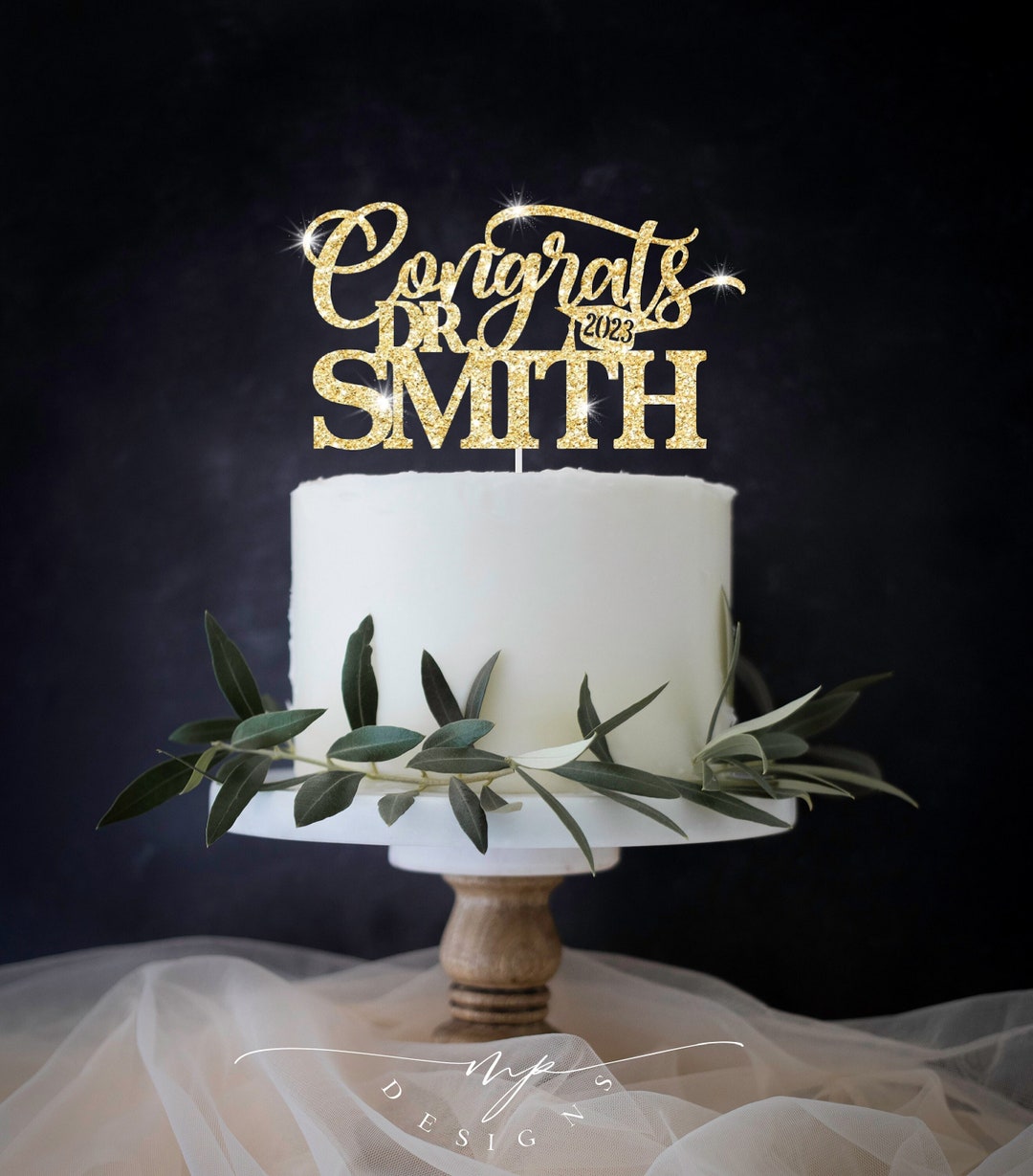 Congrats Dr Graduation Cake Topper Congrats MD Decoration - Etsy