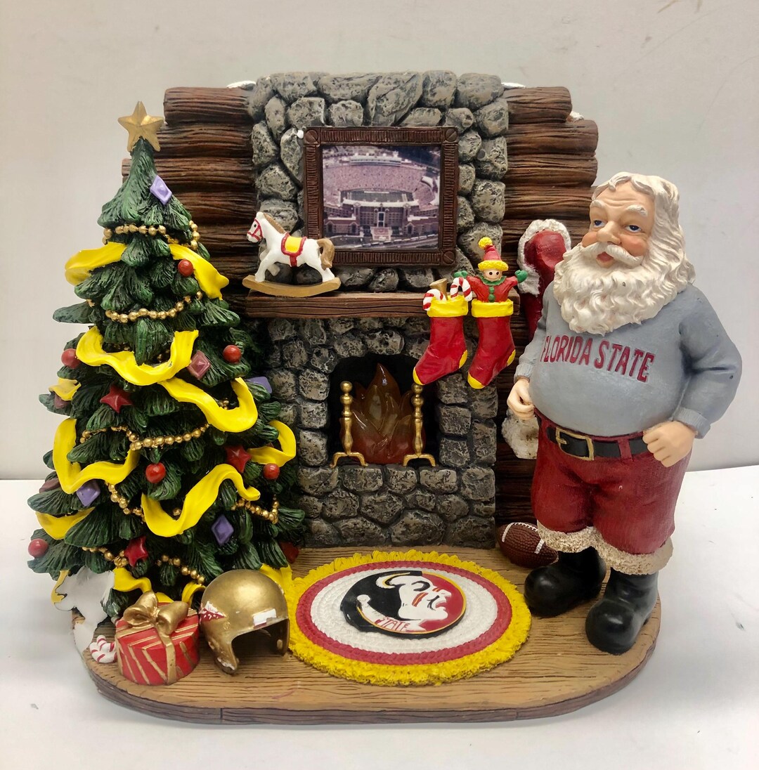 Florida State University Fireside Santa Damaged on Front Left Corner on ...