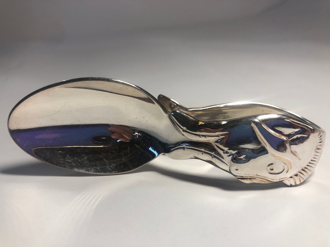 Vintage Lunt Silversmiths Eeyore Bent Baby Feeding Spoon Winnie the ...