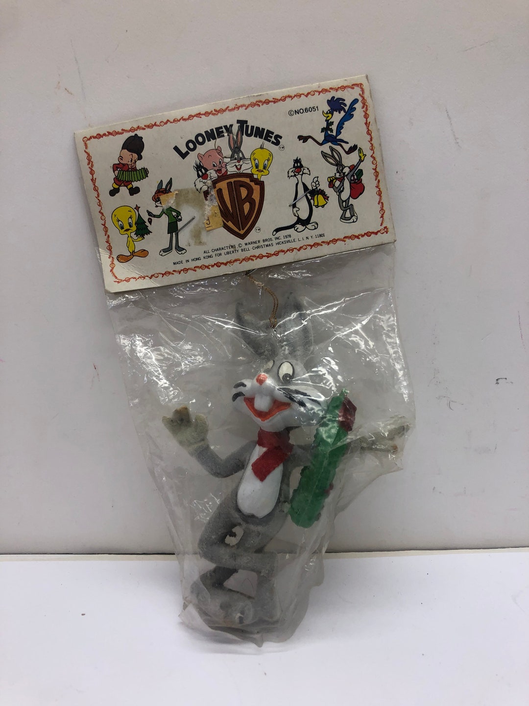Looney Tunes Bugs Bunny Christmas Ornament Vintage but Still in ...