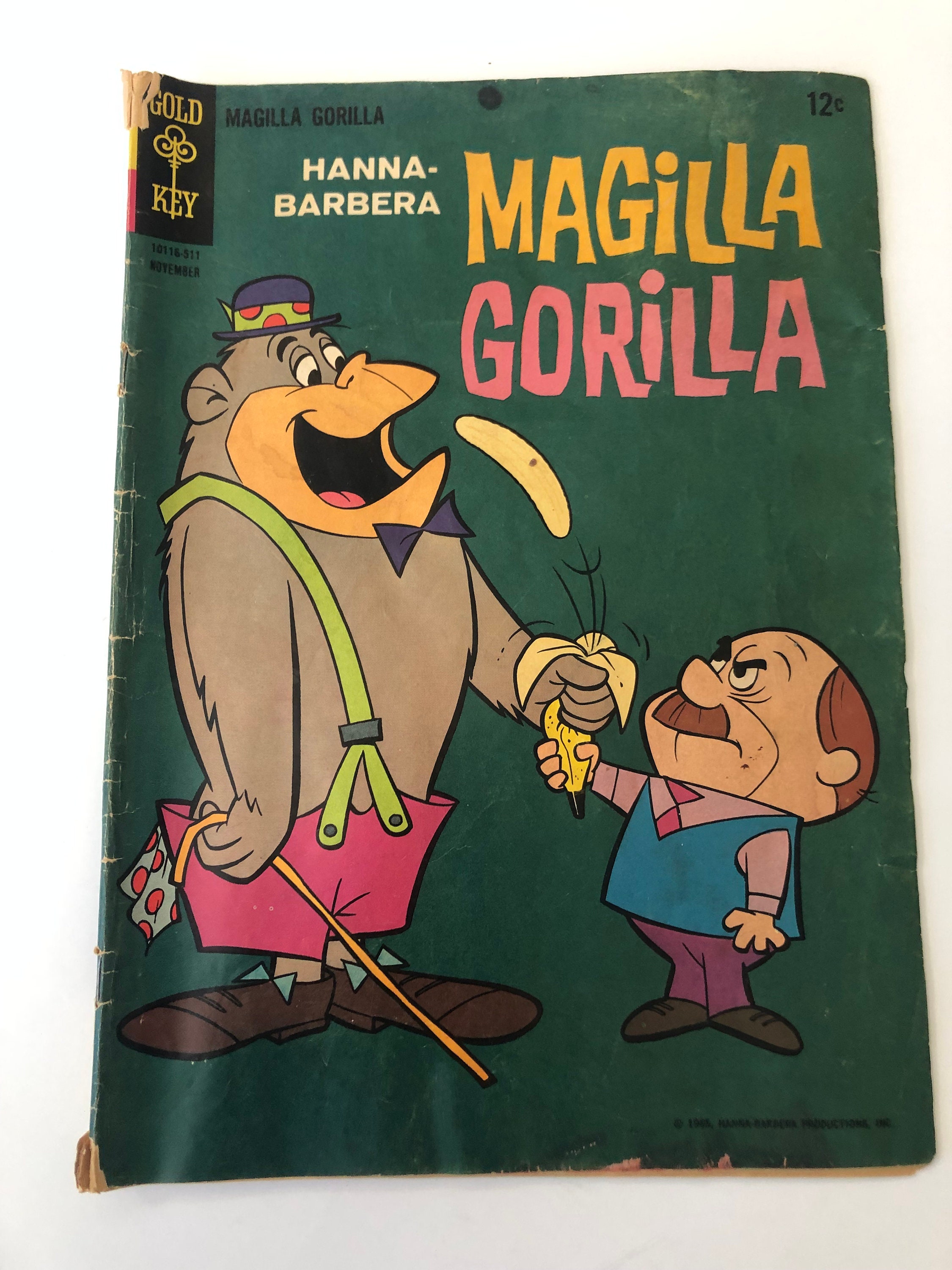 Magilla Gorilla Gold Key Comic Book Hanna Barbera With Tear on Back ...