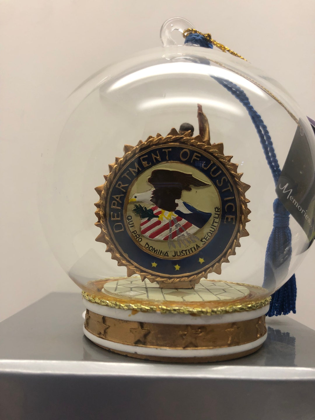 Department of Justice Lady Justice Christmas Ornament by Flavia Milano ...