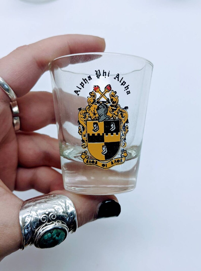 Vtg Alpha Phi Alpha Fraternity/sorority Barware/drinkware, Alpha Phi ...