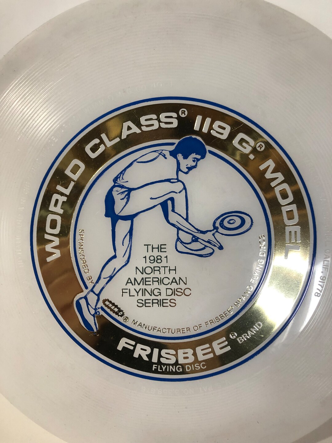 Vintage Wham-o Frisbee 1981 North American Flying Disc Series 119 Gram ...