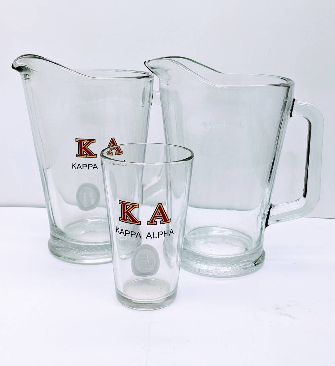 Vtg Kappa Alpha Fraternity/sorority, Kappa Alpha Glass Tumbler/ Beer ...