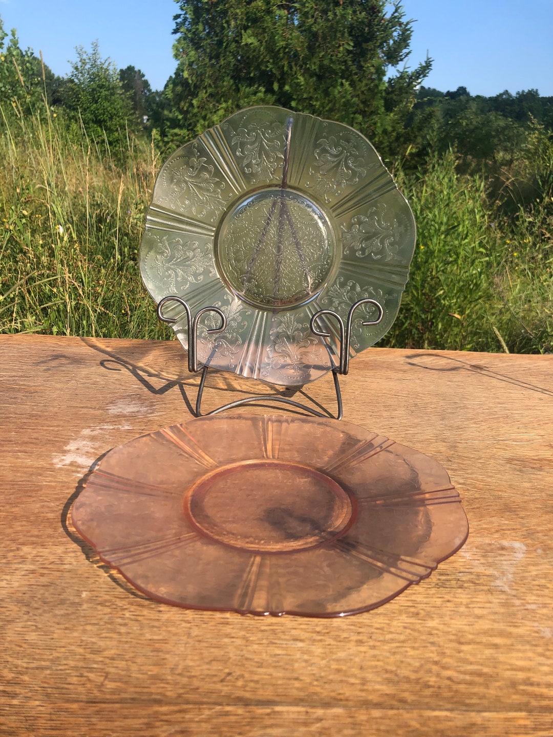 Vintage Macbeth-evans Pale Pink American's Sweetheart Depression Glass ...