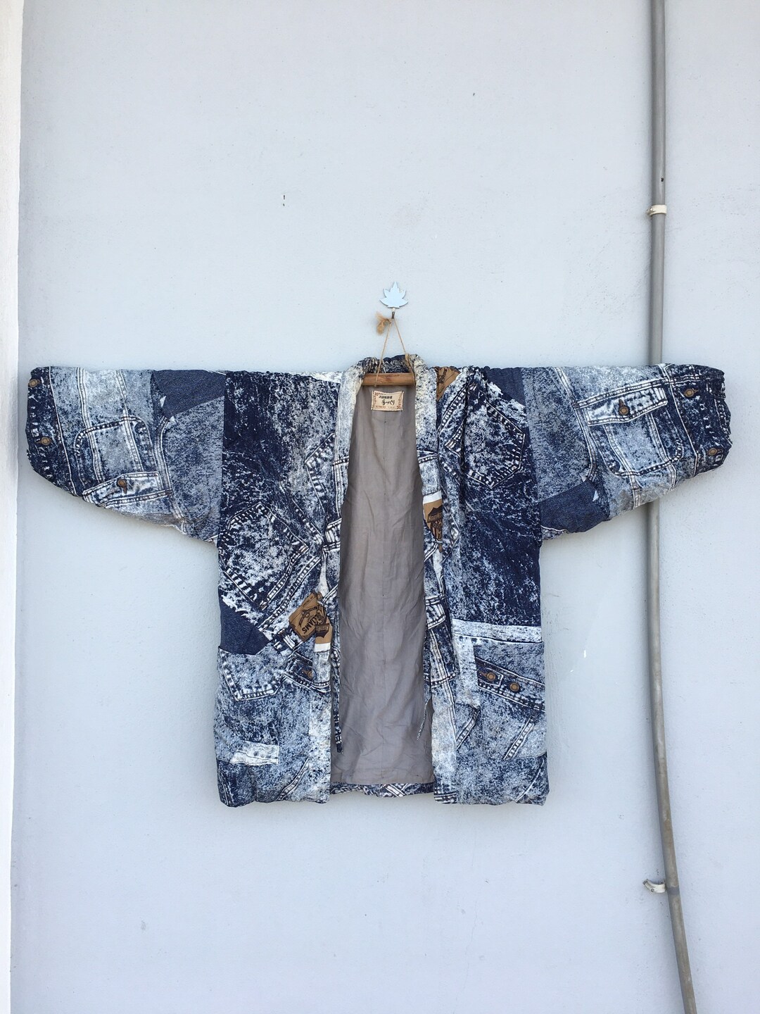 Kimono Hanten Acid Wash Jeans Design Size M-L - Etsy