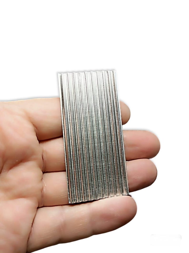 Corrugated Aluminum Sheets 8 Pieces 7,3X3,4 Cm - Etsy