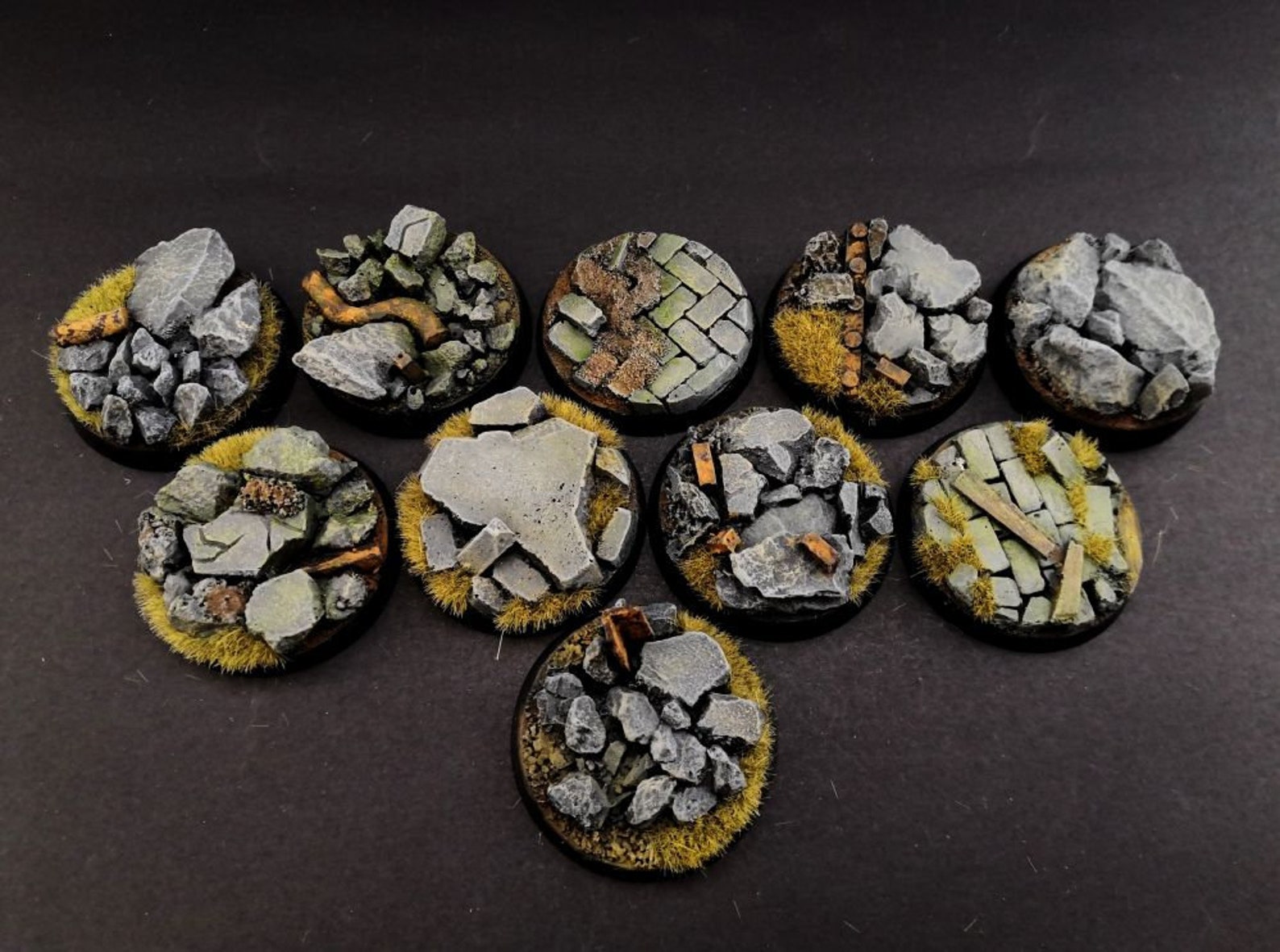 Urban Rubble Bases 32mm for War Gaming&role Playing - Etsy