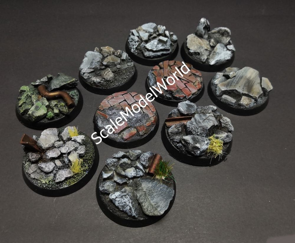 Urban Rubble Bases 32mm for War Gaming&role Playing - Etsy