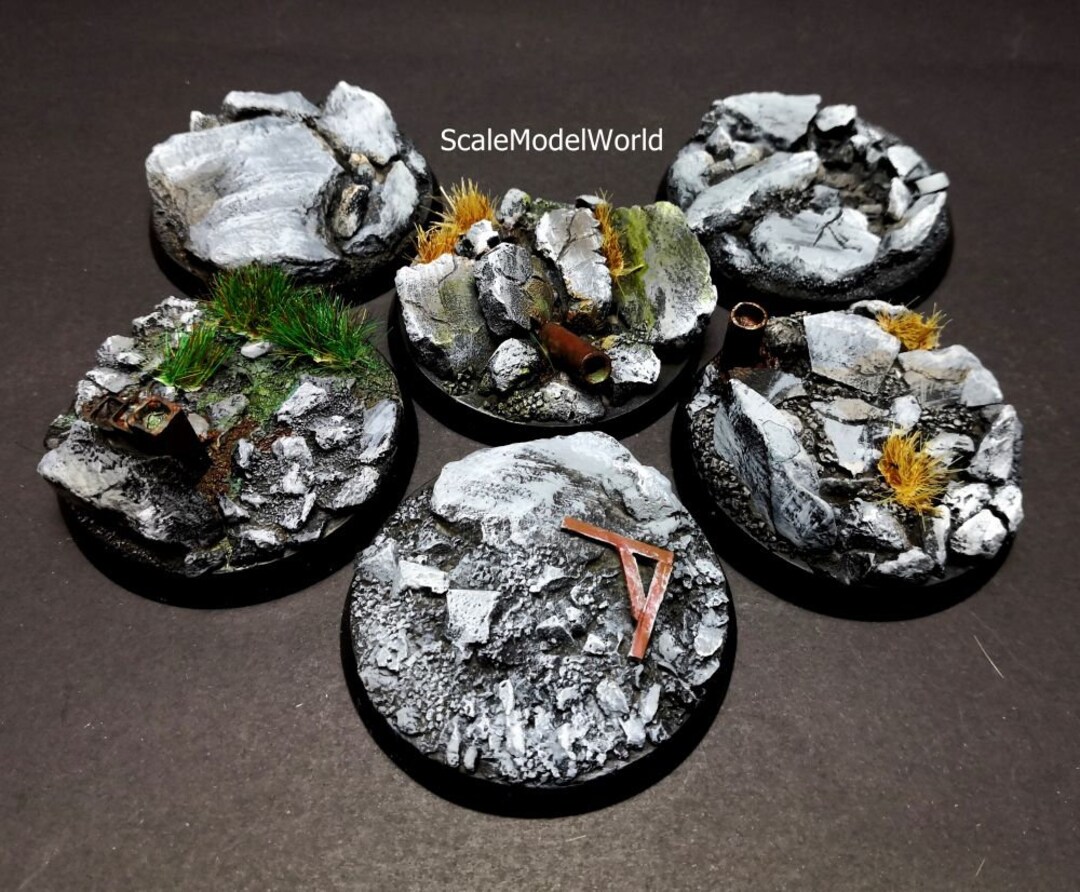 Urban Rubble Bases 40mm for War Gaming&role Playing - Etsy