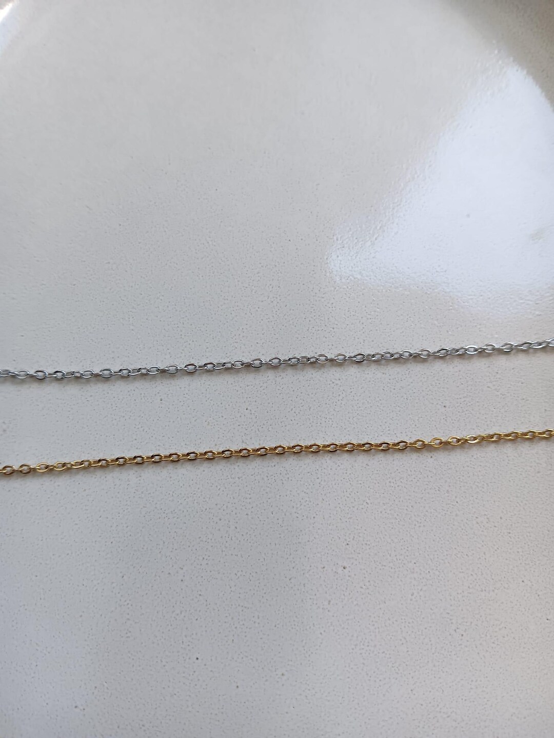 Flat Oval Link Chain in Stainless Steel – Gold or Silver – 2.5x2 Mm - Etsy