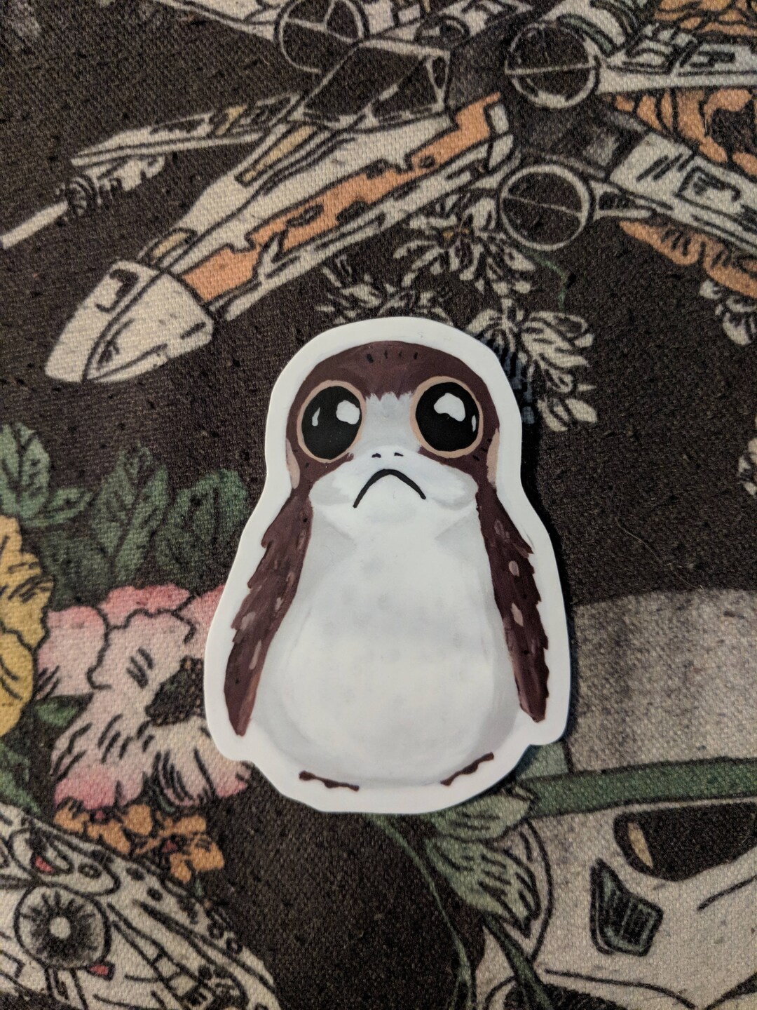 Porg Vinyl Sticker - Etsy
