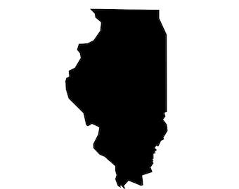 Shape of illinois | Etsy
