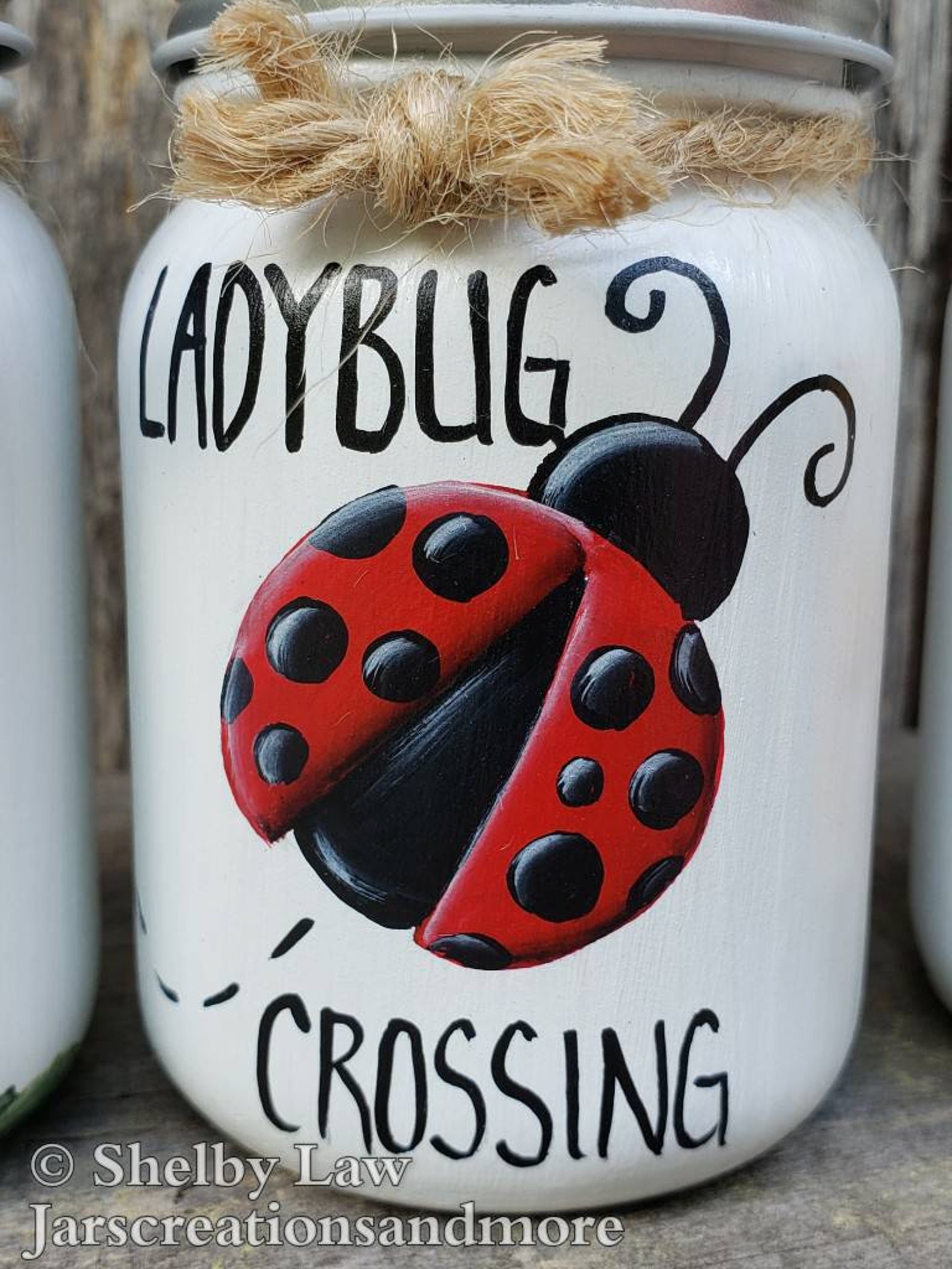 Ladybug Themed Mini Mason Jars Tiered Tray Decor - Etsy