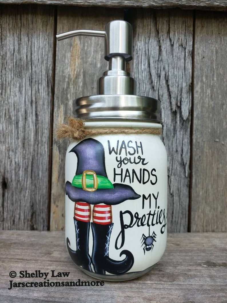 Witch Soap Dispenser Witch Decor Halloween Decor - Etsy
