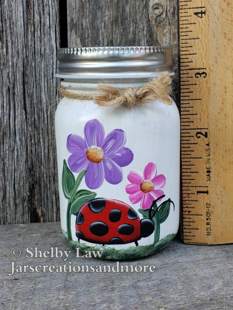 Ladybug Themed Mini Mason Jars Tiered Tray Decor - Etsy