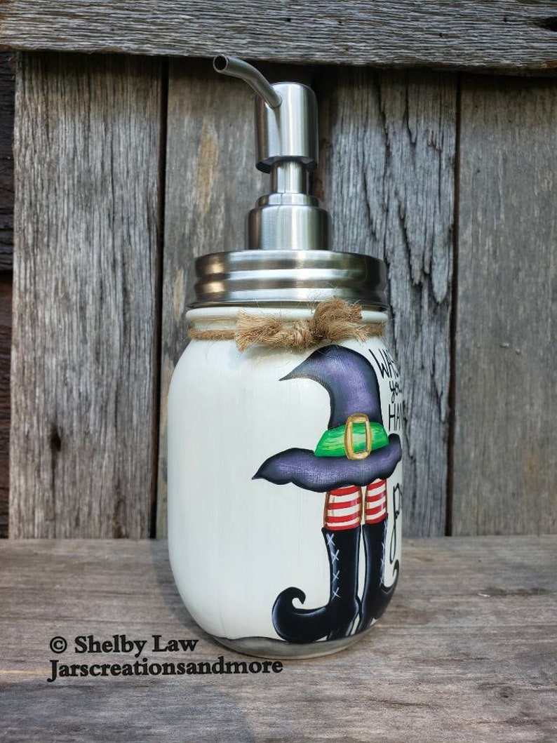 Witch Soap Dispenser Witch Decor Halloween Decor - Etsy