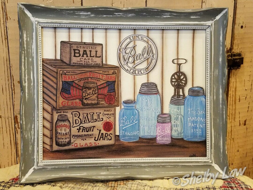 Ball Jar Collection Print, Size 8x10, Frame Not Included - Etsy