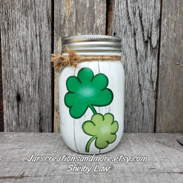 St Patricks Day Jar - Etsy