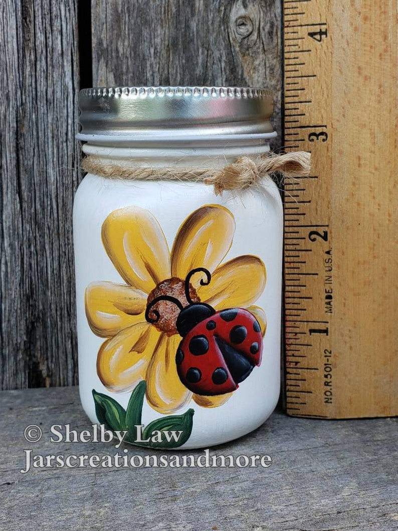 Ladybug Themed Mini Mason Jars Tiered Tray Decor - Etsy