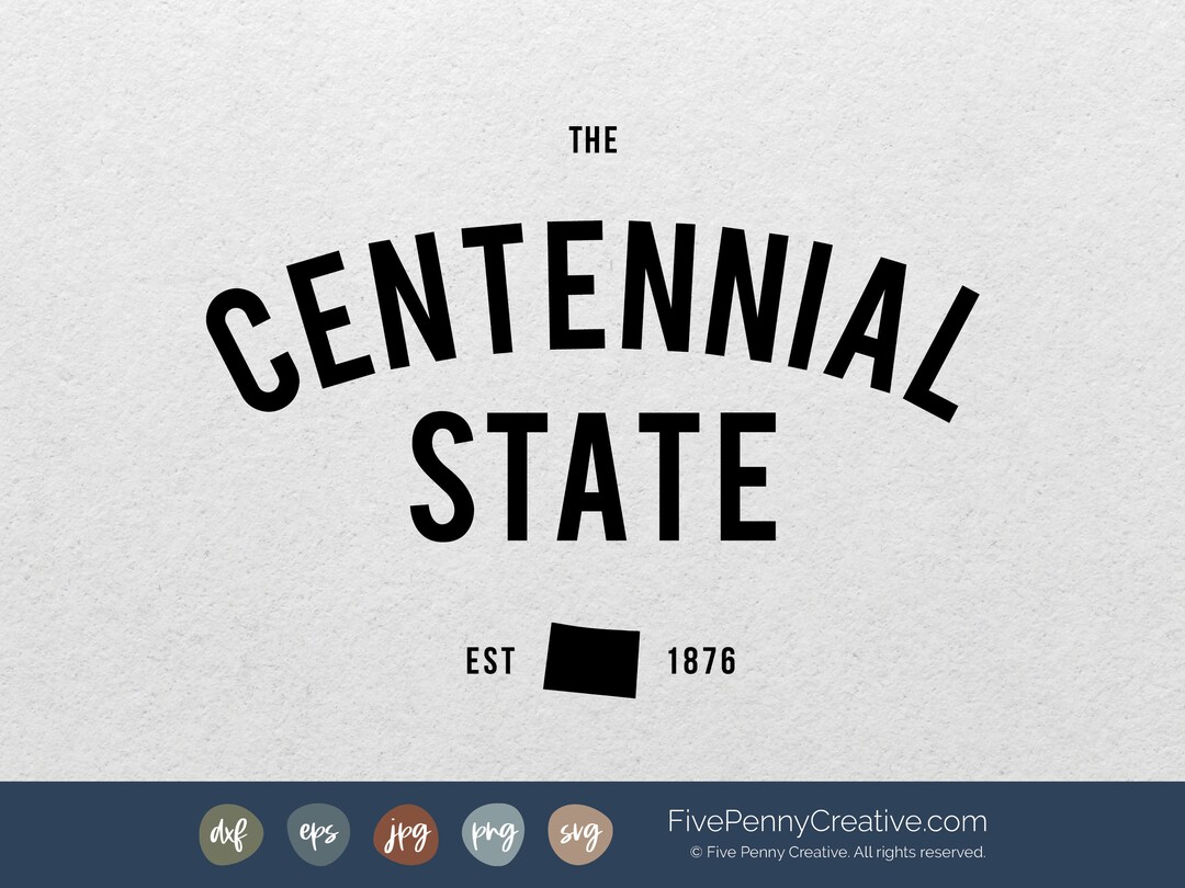 Centennial State Colorado SVG: Rocky Mountain Vector File (digital ...