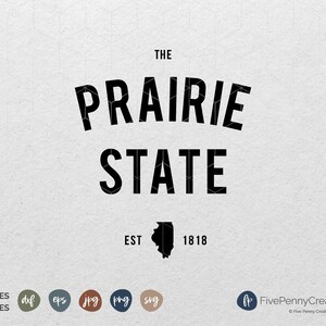 Prairie State SVG PNG EPS Cricut Silhouette Cutting - Etsy