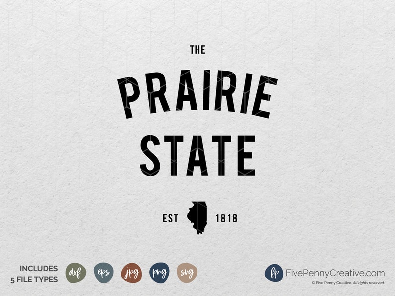 Prairie State SVG PNG EPS Cricut Silhouette Cutting - Etsy