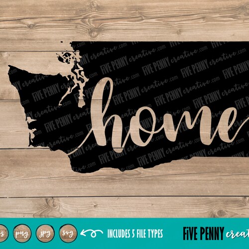 Washington State Svg Multi-layer Vector File | Etsy
