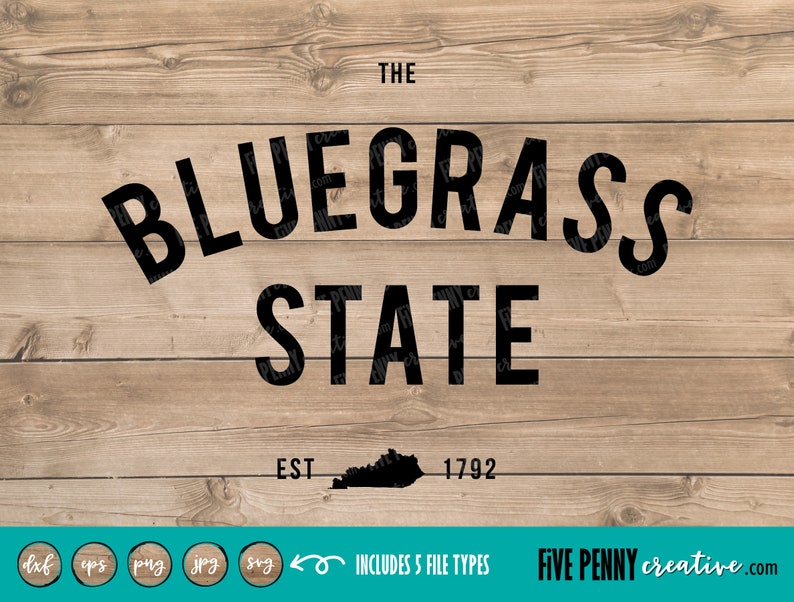 Bluegrass State SVG PNG EPS Cricut Silhouette | Etsy