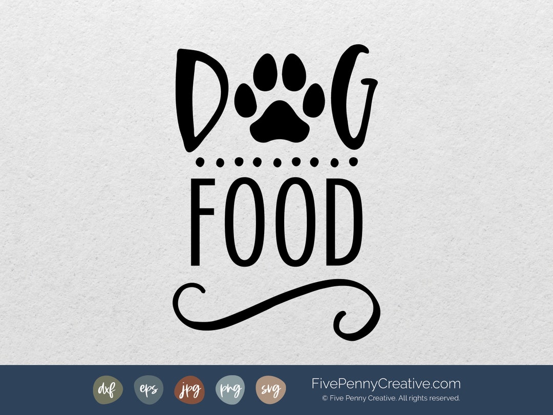 Dog Food Label SVG: Pet Food Container Vinyl (digital Download) - Etsy