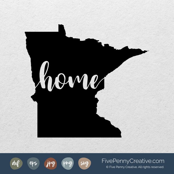 Mn State Silhouette - Etsy