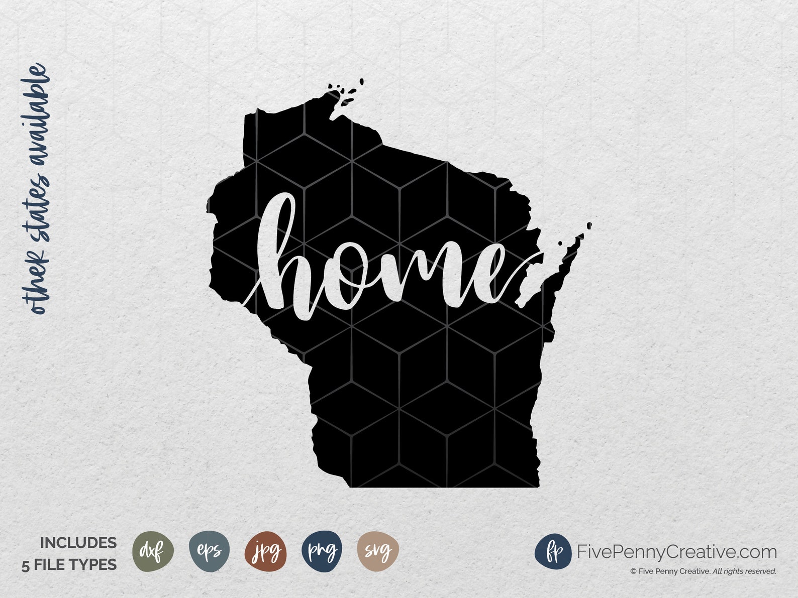 Wisconsin Home State SVG PNG EPS Cricut Silhouette - Etsy