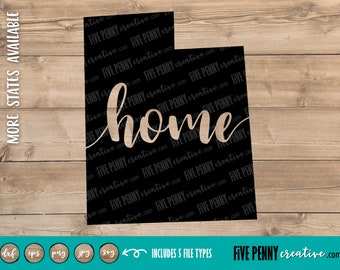 Montana Home State SVG PNG EPS Cricut Silhouette Cutting | Etsy