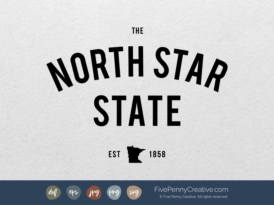 Minnesota North Star State SVG PNG EPS: Home Decor (digital Download ...