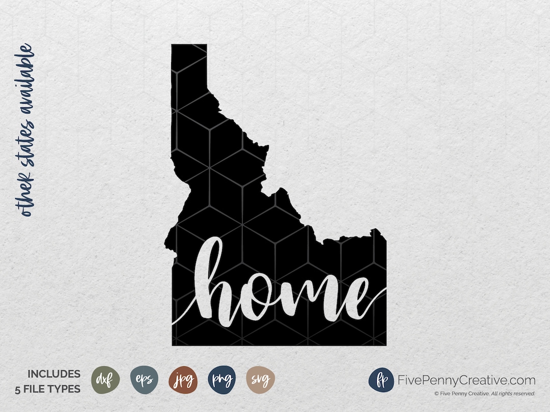 Idaho SVG State Pride State EPS Idaho Decal State Home - Etsy