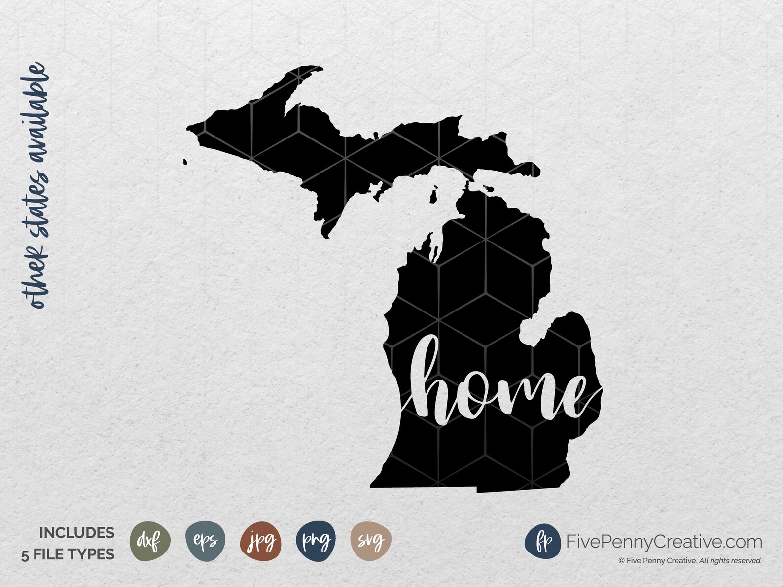 Michigan Home State SVG PNG EPS Cricut Silhouette | Etsy