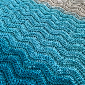 Ocean Blanket | Beach Blanket | Crochet Ocean Blanket | Beach Lover ...