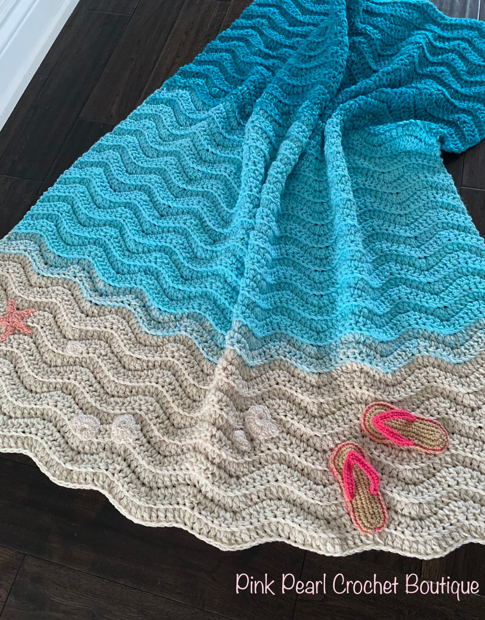 Ocean Blanket Beach Blanket Crochet Ocean Blanket Beach | Etsy