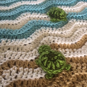 Sea Turtle Blanket Pattern | Sea Turtle Afghan | Turtle Blanket CROCHET ...