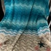 Beach Throw Ocean Afghan Crochet Beach Blanket Coastal Blanket Crochet ...