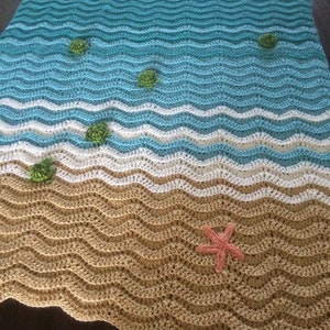 Sea Turtle Blanket Pattern Sea Turtle Afghan Turtle - Etsy